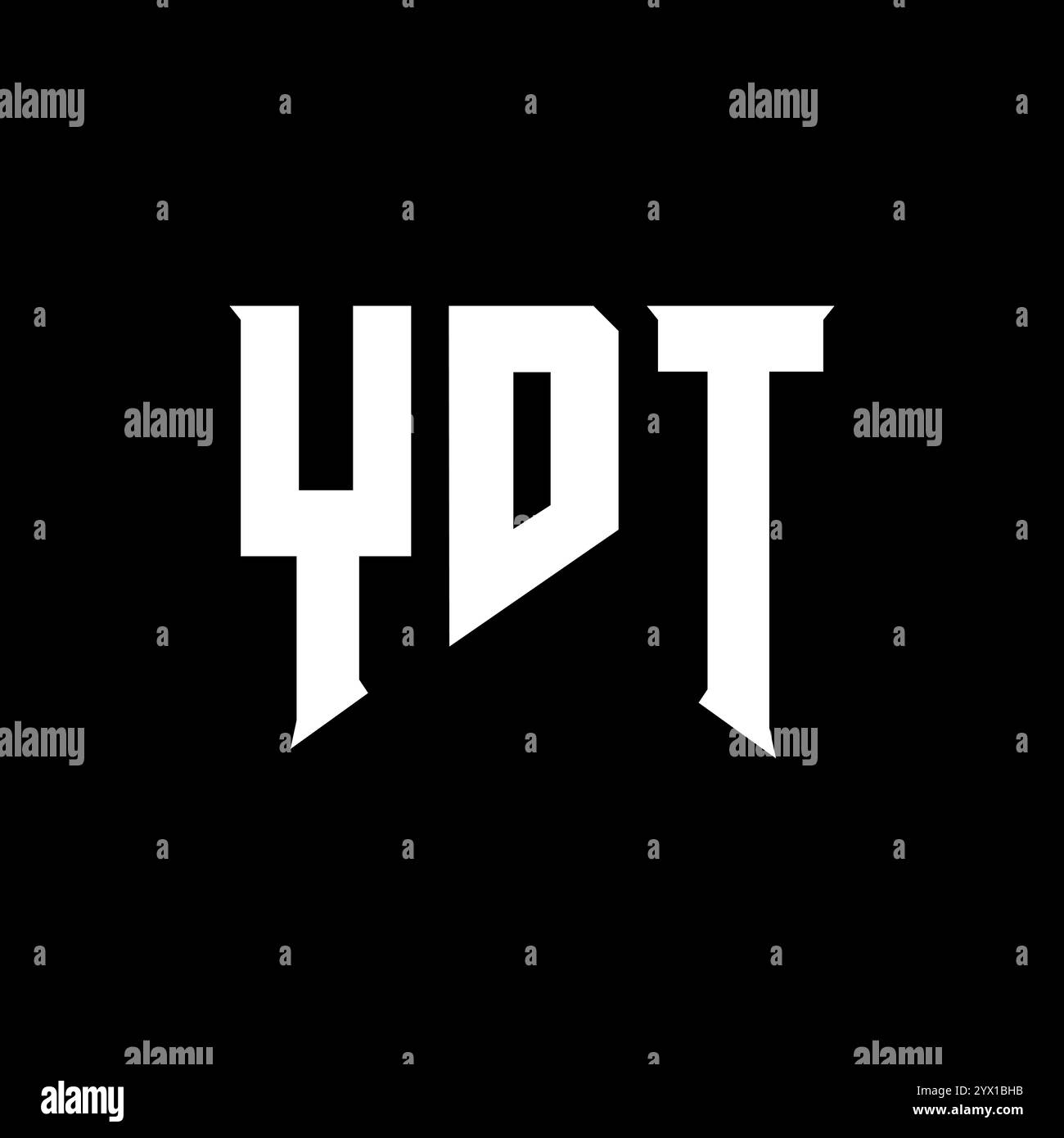 YDT letter logo design for technology company. YDT logo design black ...