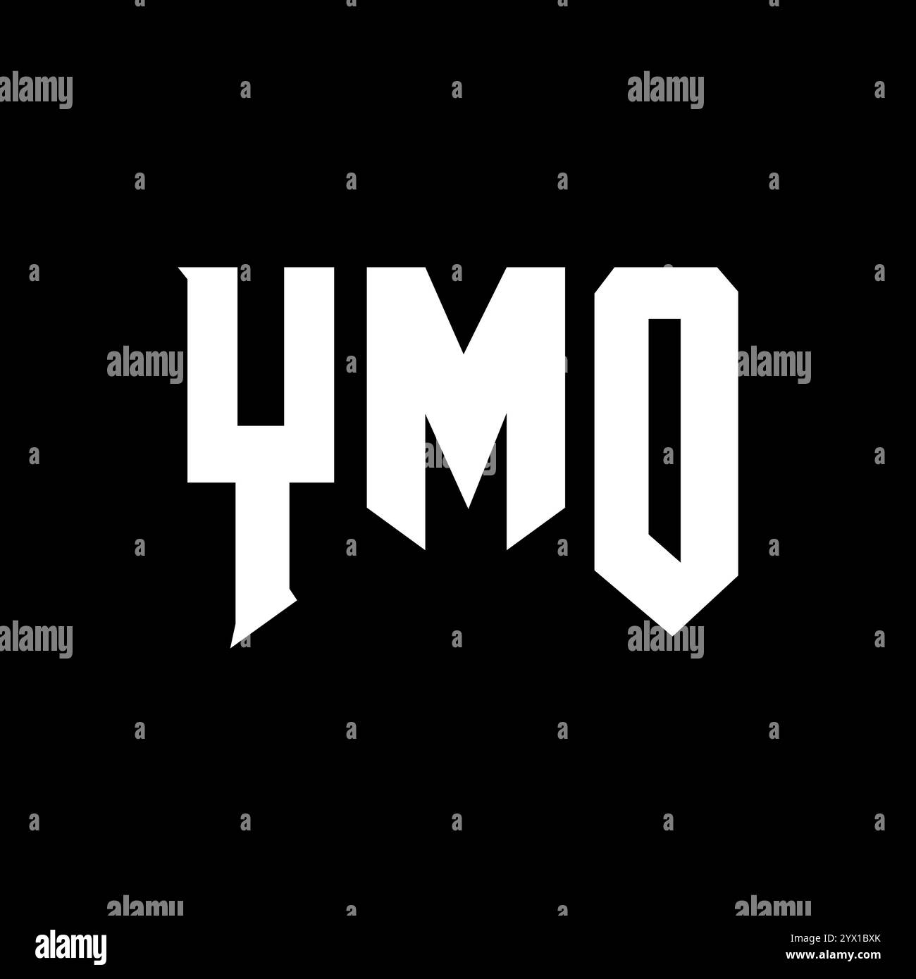 YMO letter logo design for technology company. YMO logo design black ...