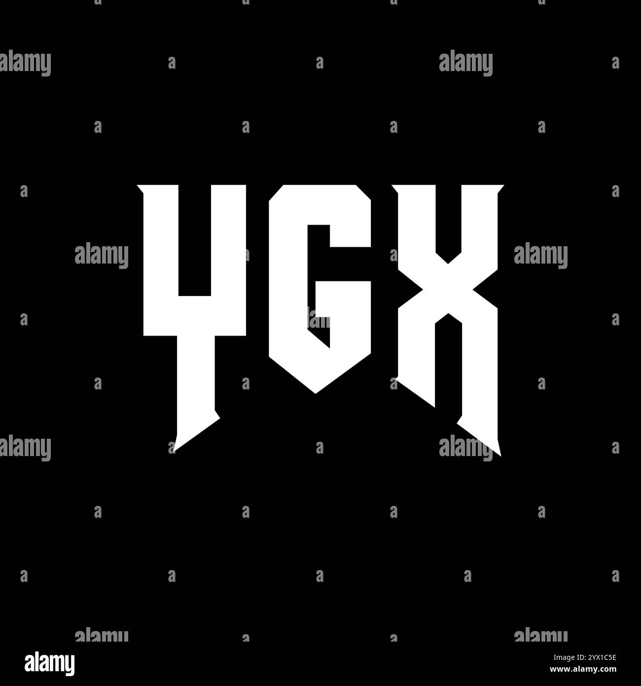 YGX letter logo design for technology company. YGX logo design black ...