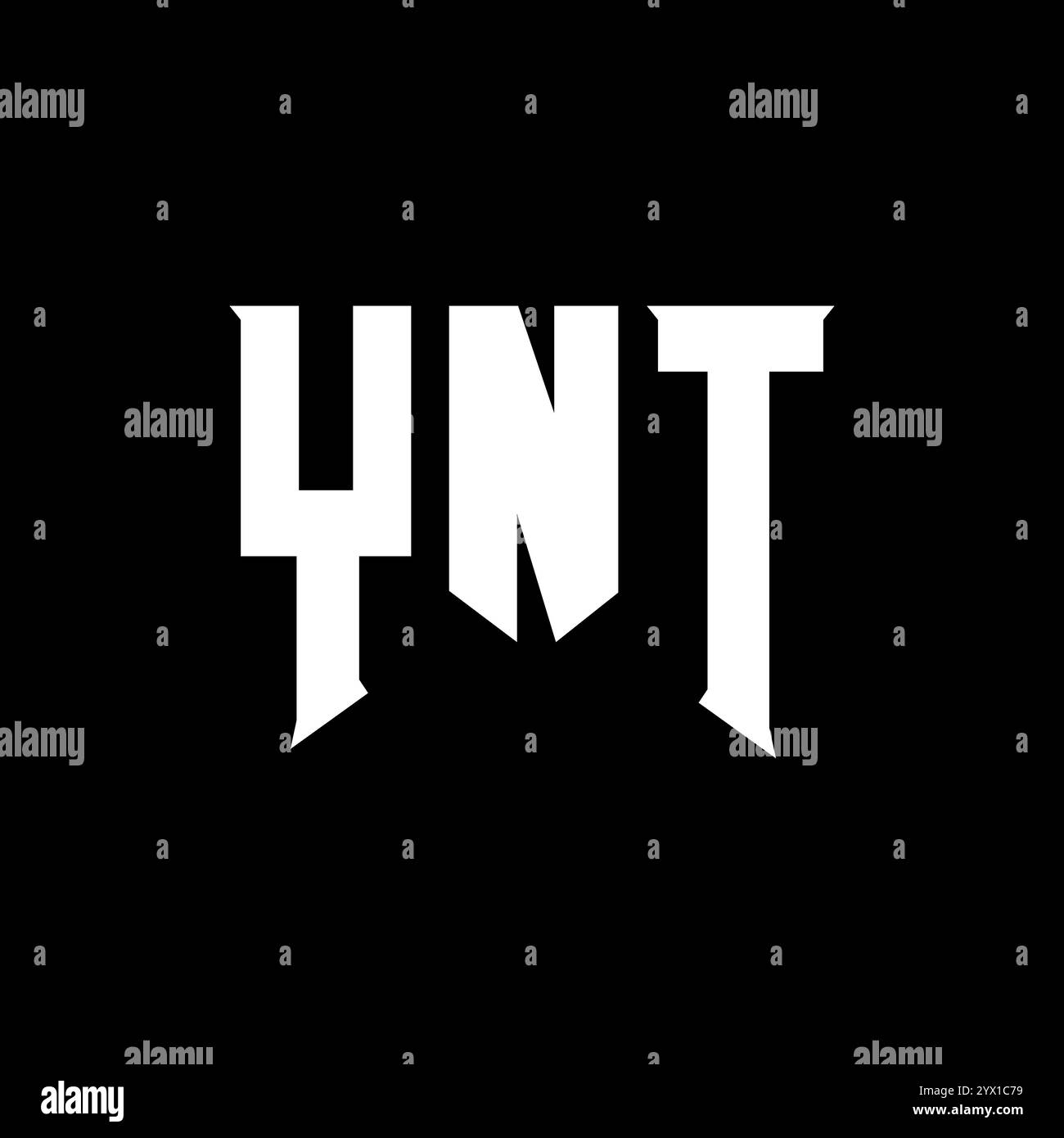 YNT letter logo design for technology company. YNT logo design black ...