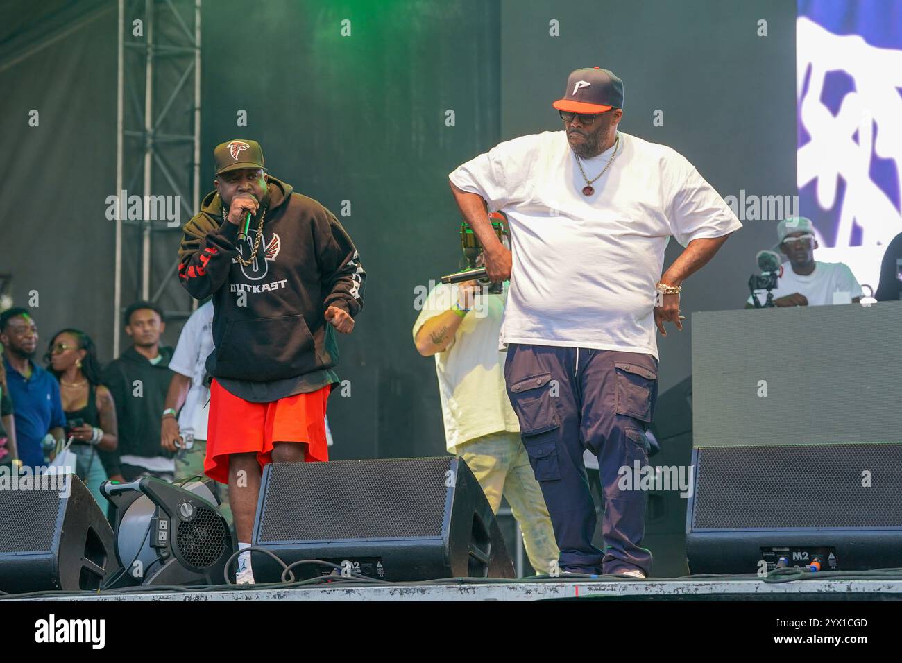 Big Boi (Antwan Patton) of OutKast and Killer Mike (Michael Render ...