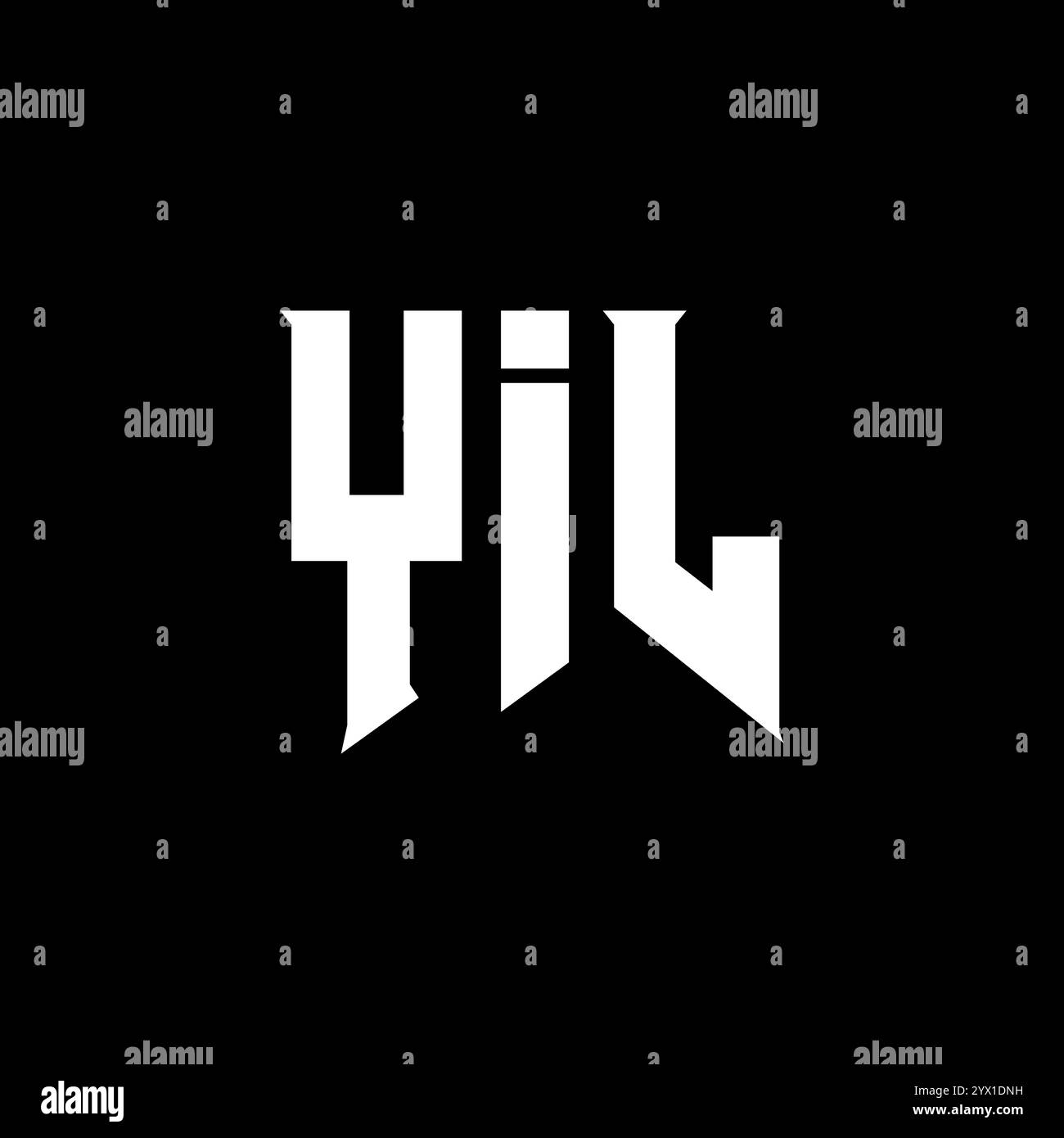 YIL letter logo design for technology company. YIL logo design black ...
