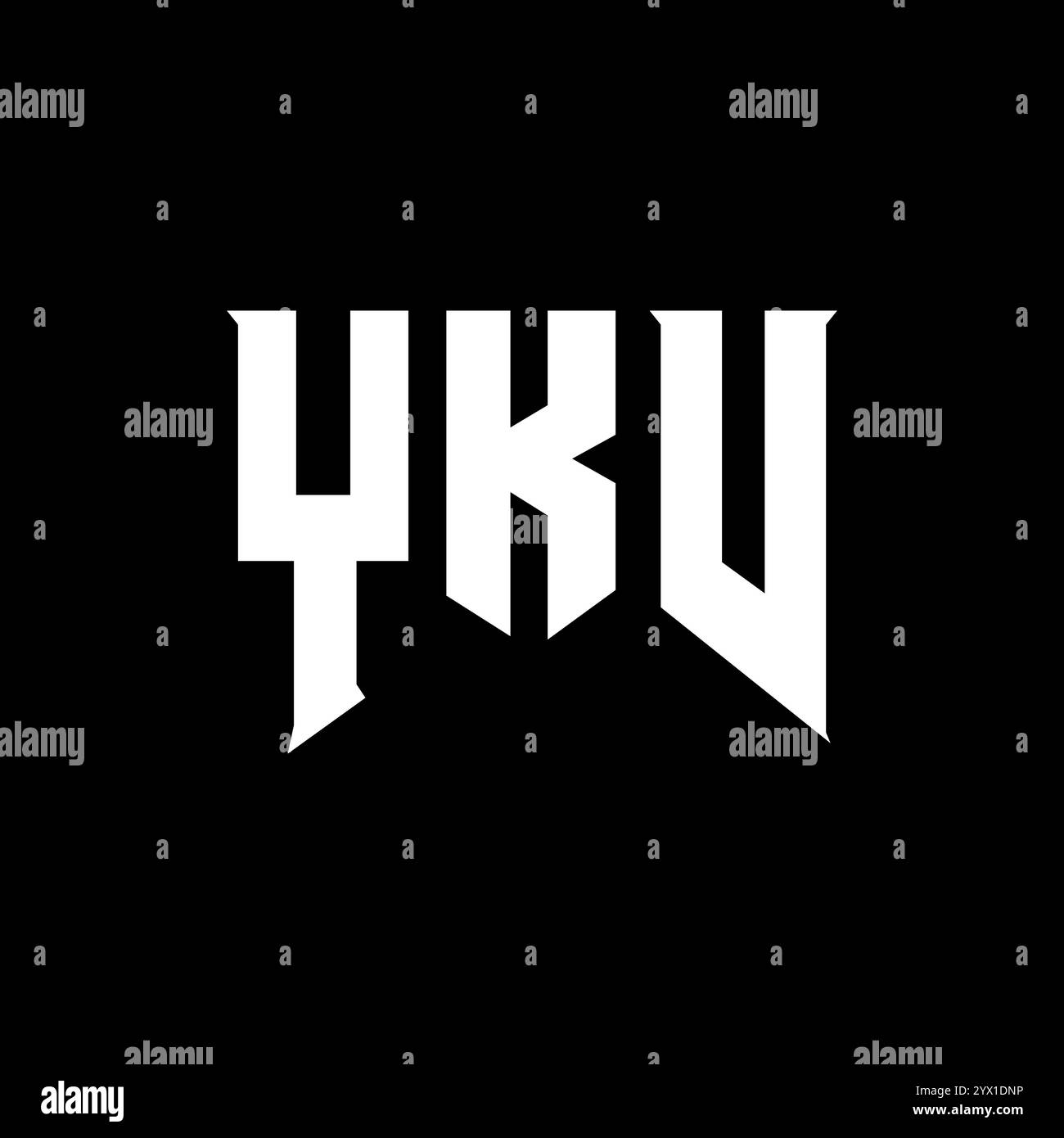 YKV letter logo design for technology company. YKV logo design black ...