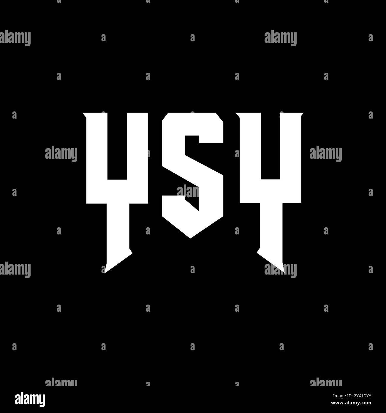 YSY letter logo design for technology company. YSY logo design black ...
