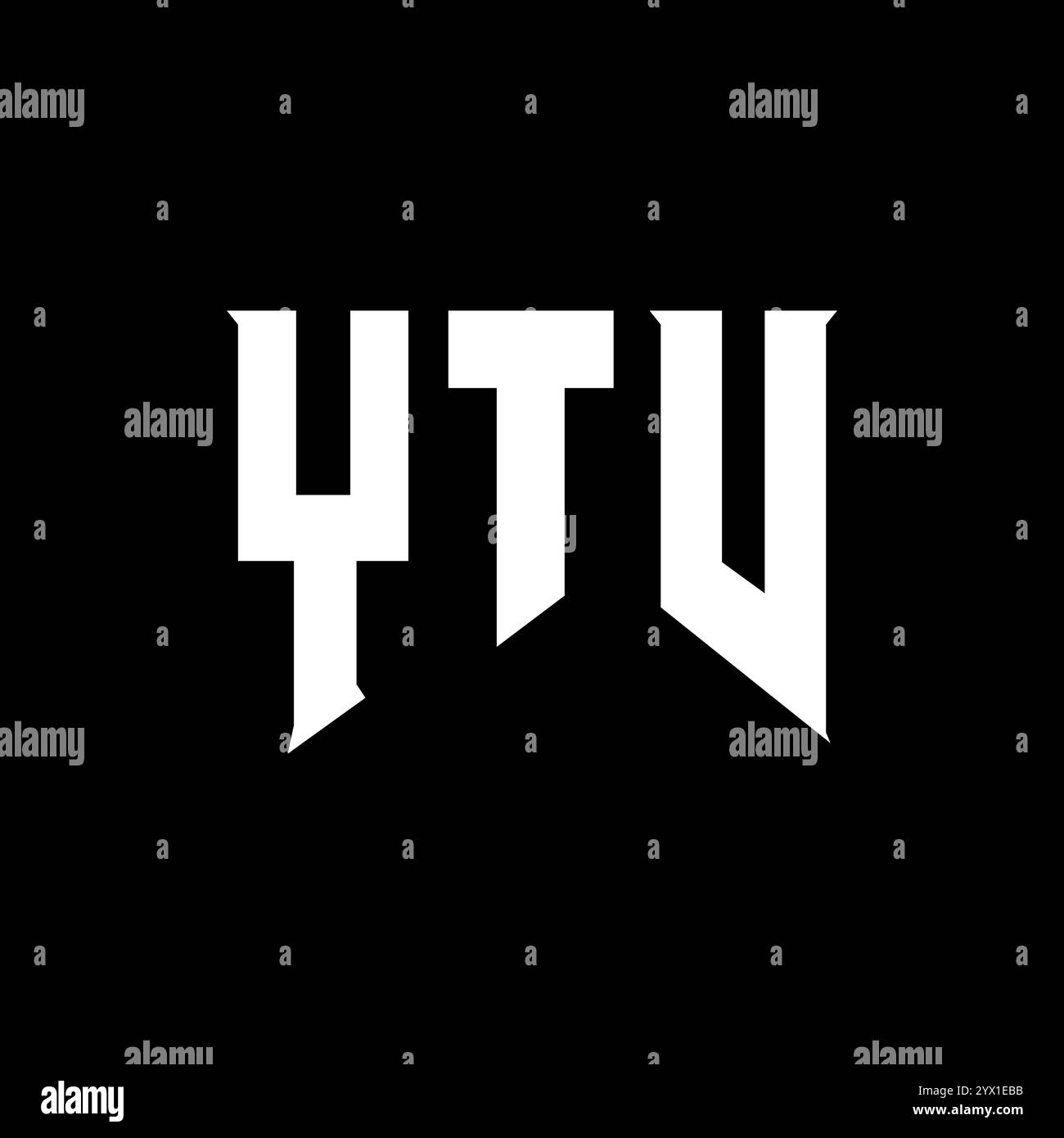 YTV letter logo design for technology company. YTV logo design black ...