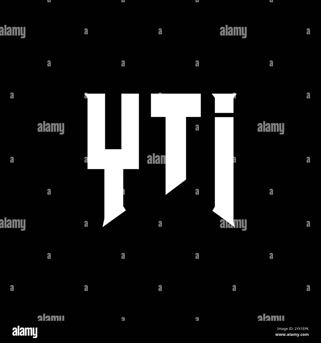 YTI letter logo design for technology company. YTI logo design black ...
