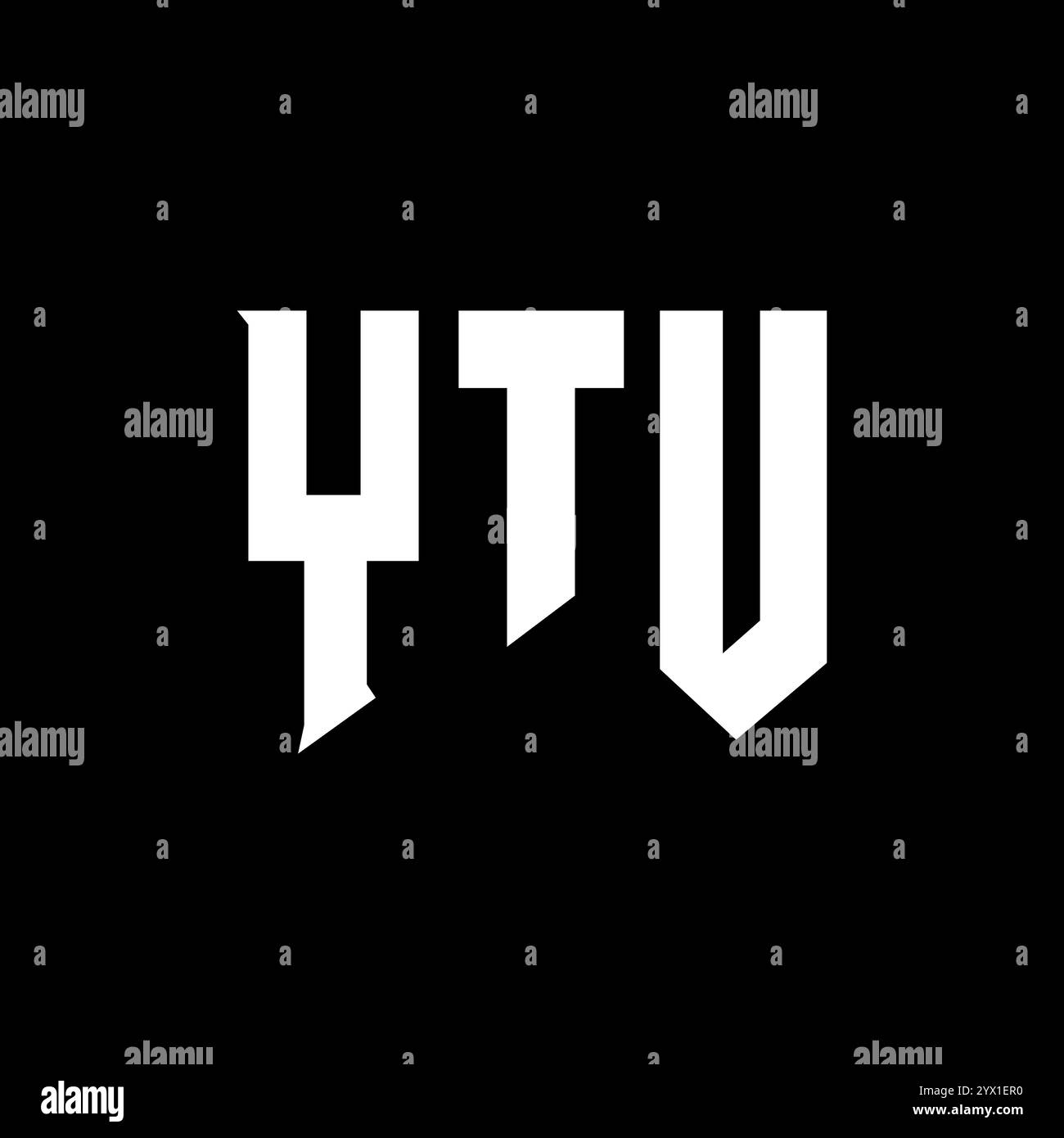 YTU letter logo design for technology company. YTU logo design black ...