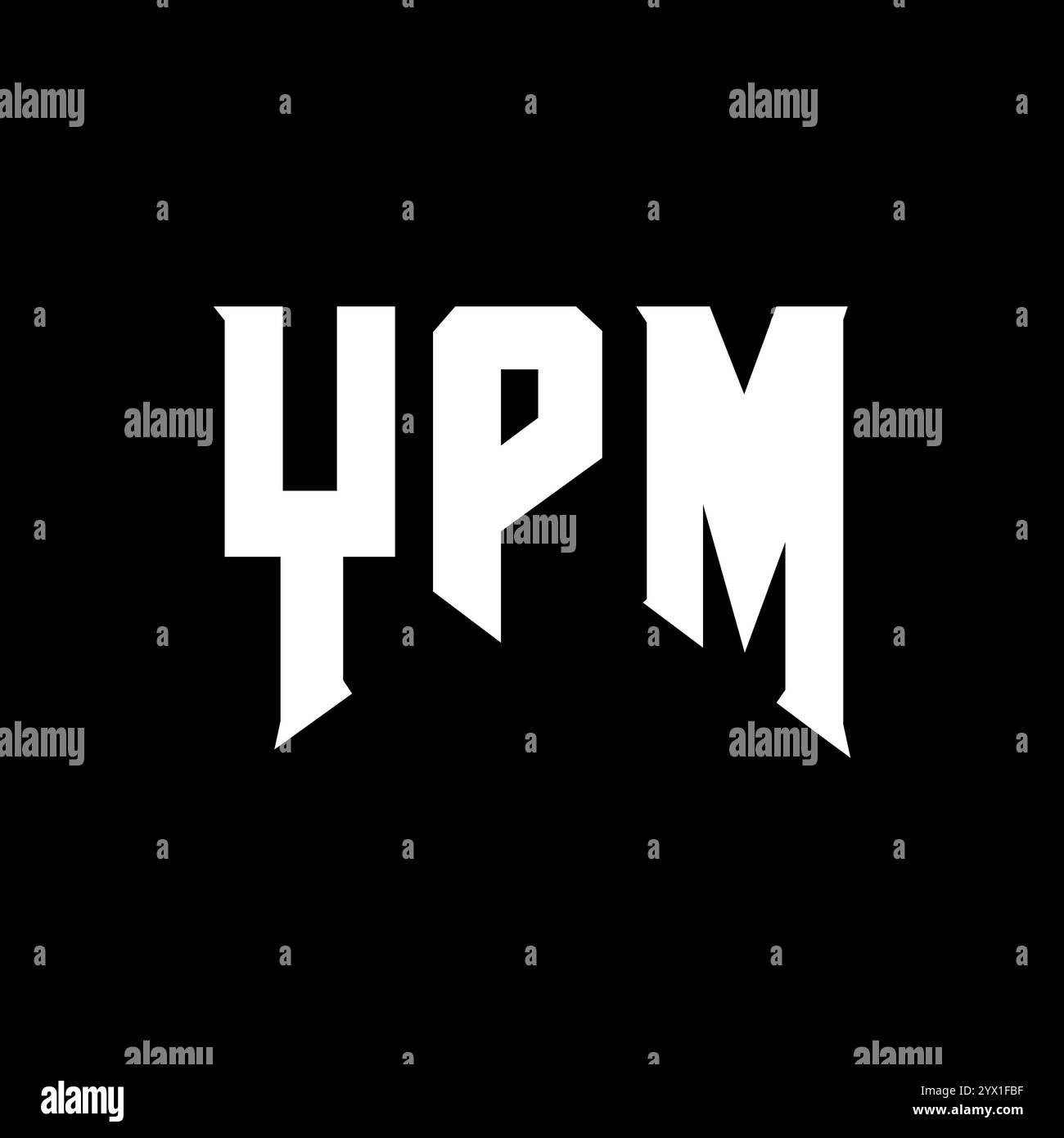 YPM letter logo design for technology company. YPM logo design black ...