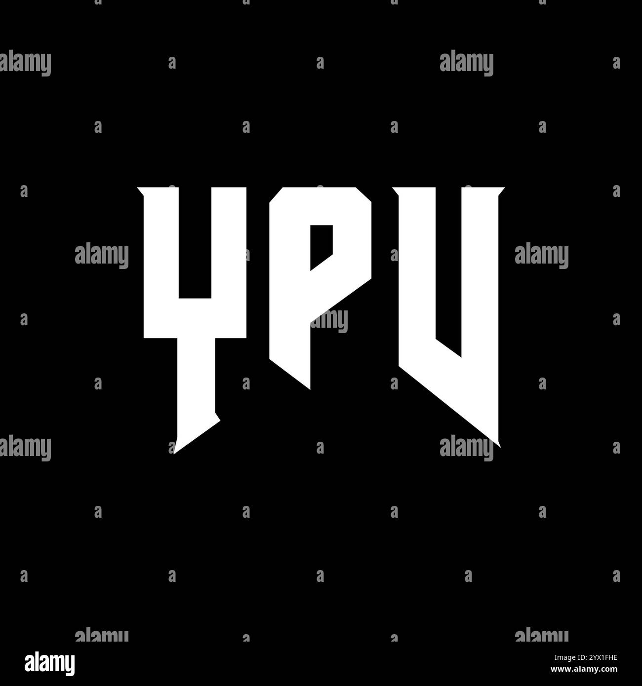 YPV letter logo design for technology company. YPV logo design black ...