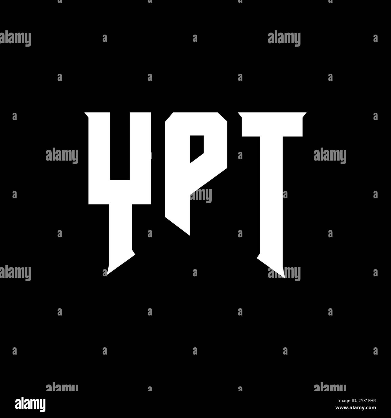 YPT letter logo design for technology company. YPT logo design black ...