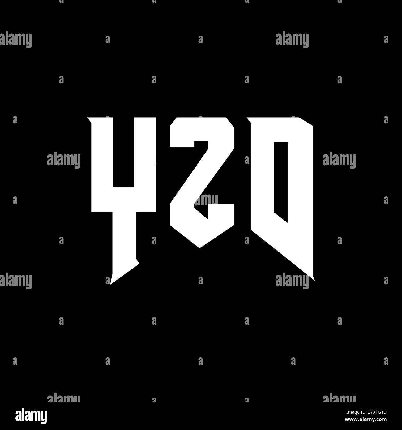 YZD letter logo design for technology company. YZD logo design black ...