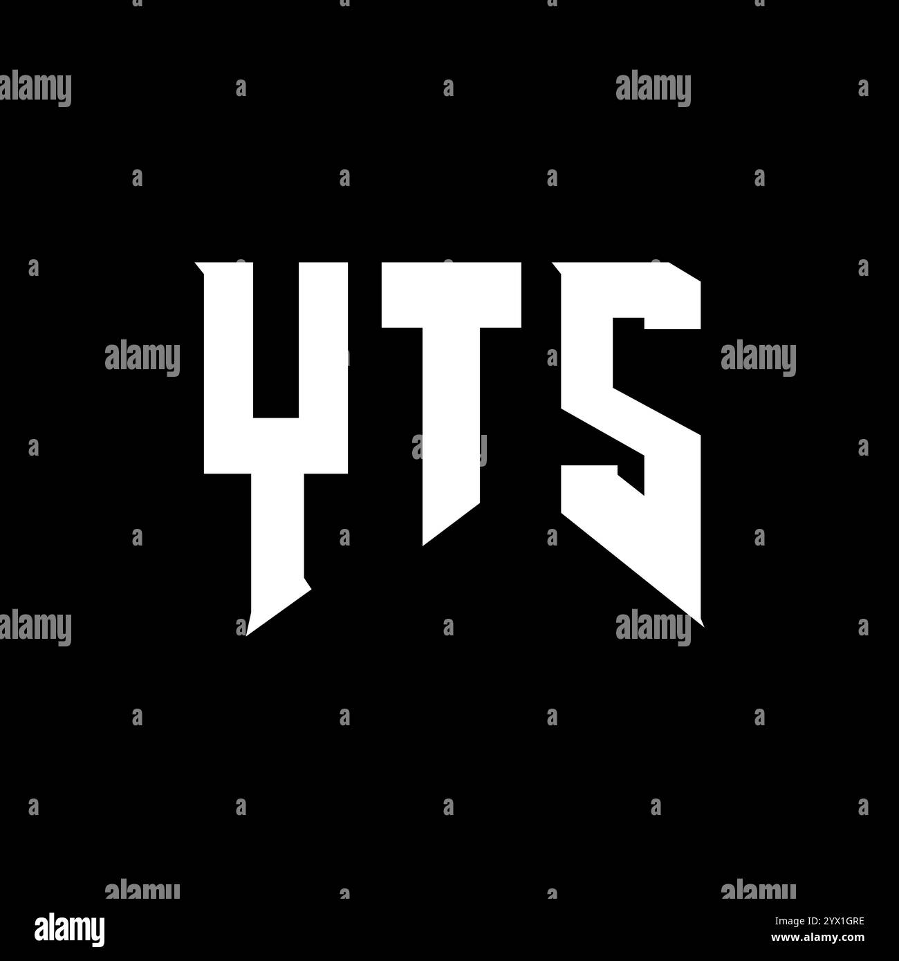 YTS letter logo design for technology company. YTS logo design black ...