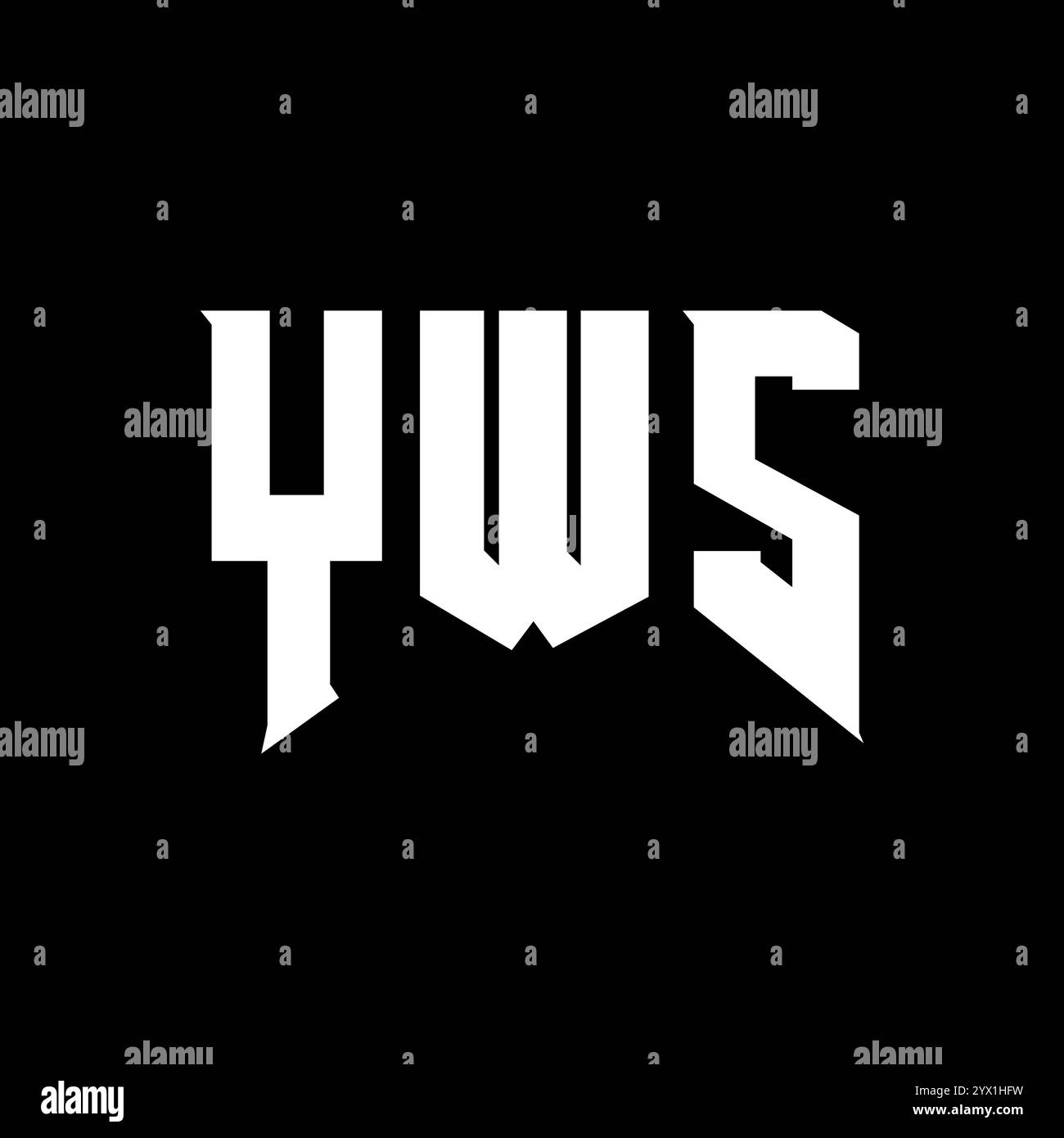 YWS letter logo design for technology company. YWS logo design black ...
