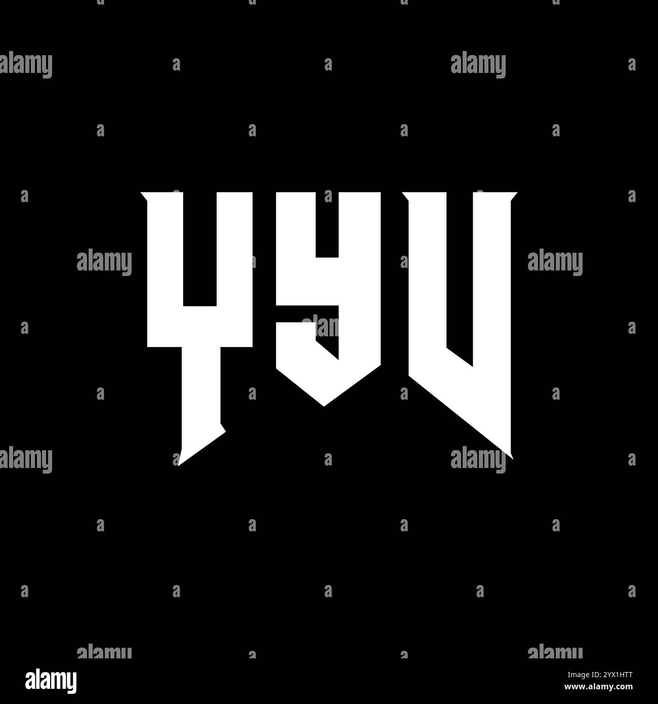 YYV letter logo design for technology company. YYV logo design black ...