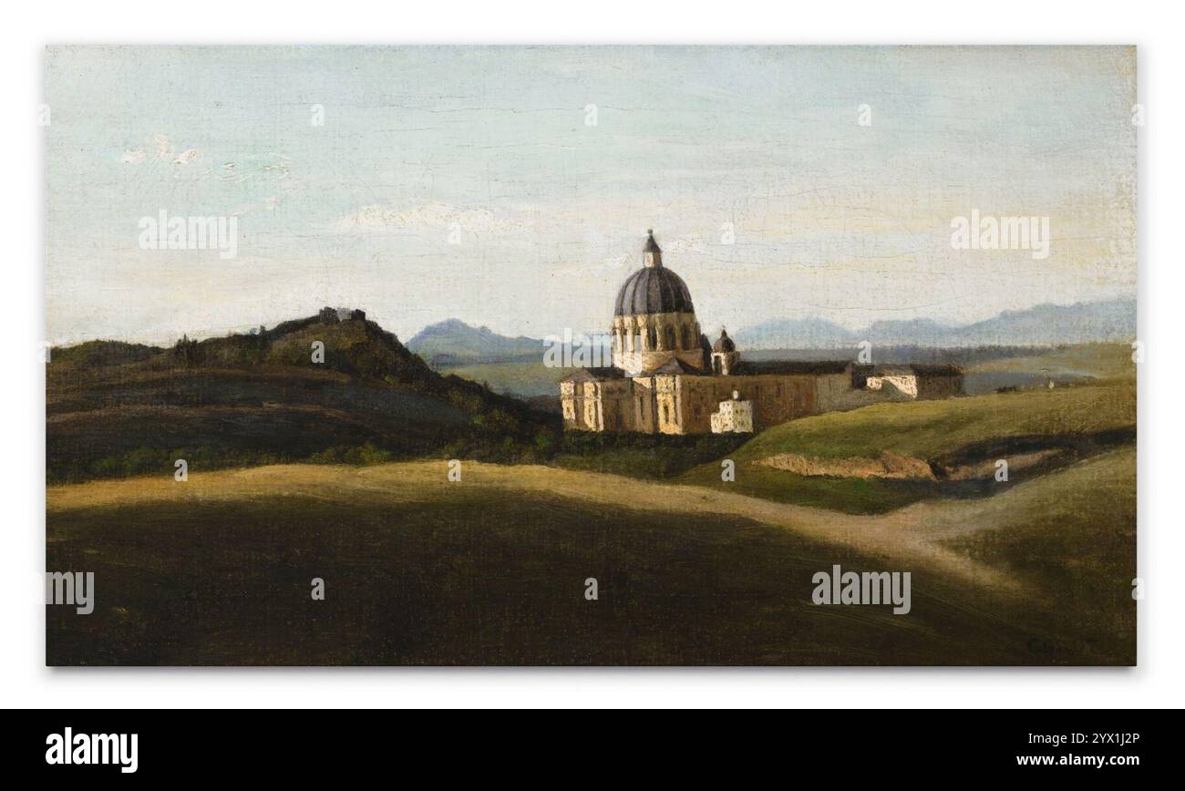 Corot - Souvenir of Italy - The Vatican and Saint-Pierre outside the ...