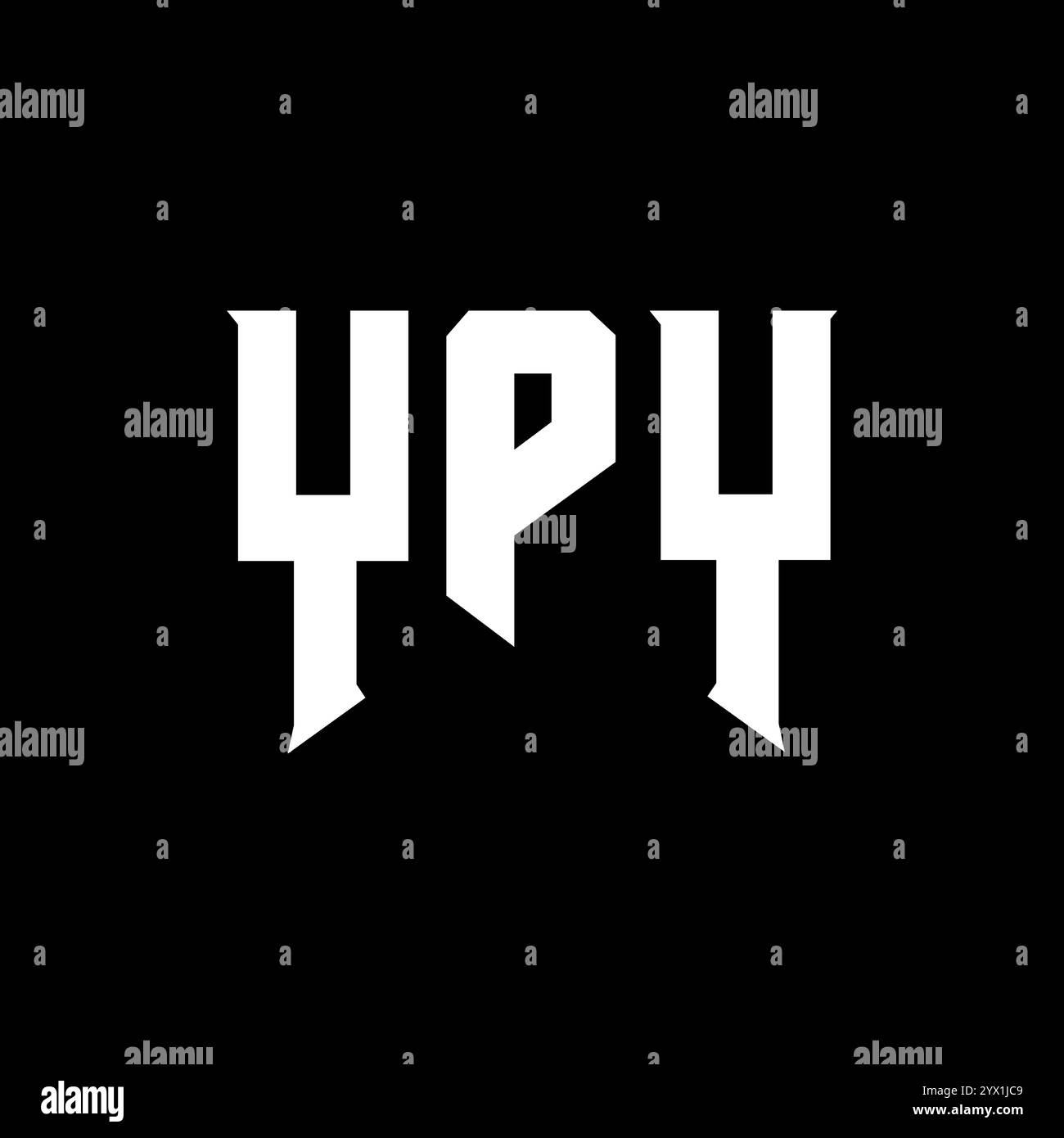 YPY letter logo design for technology company. YPY logo design black ...
