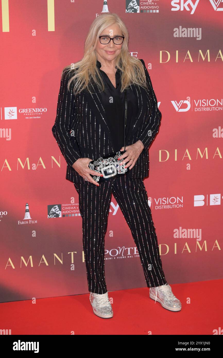 Mara Venier attends the red carpet of the movie "Diamanti" at The Space ...