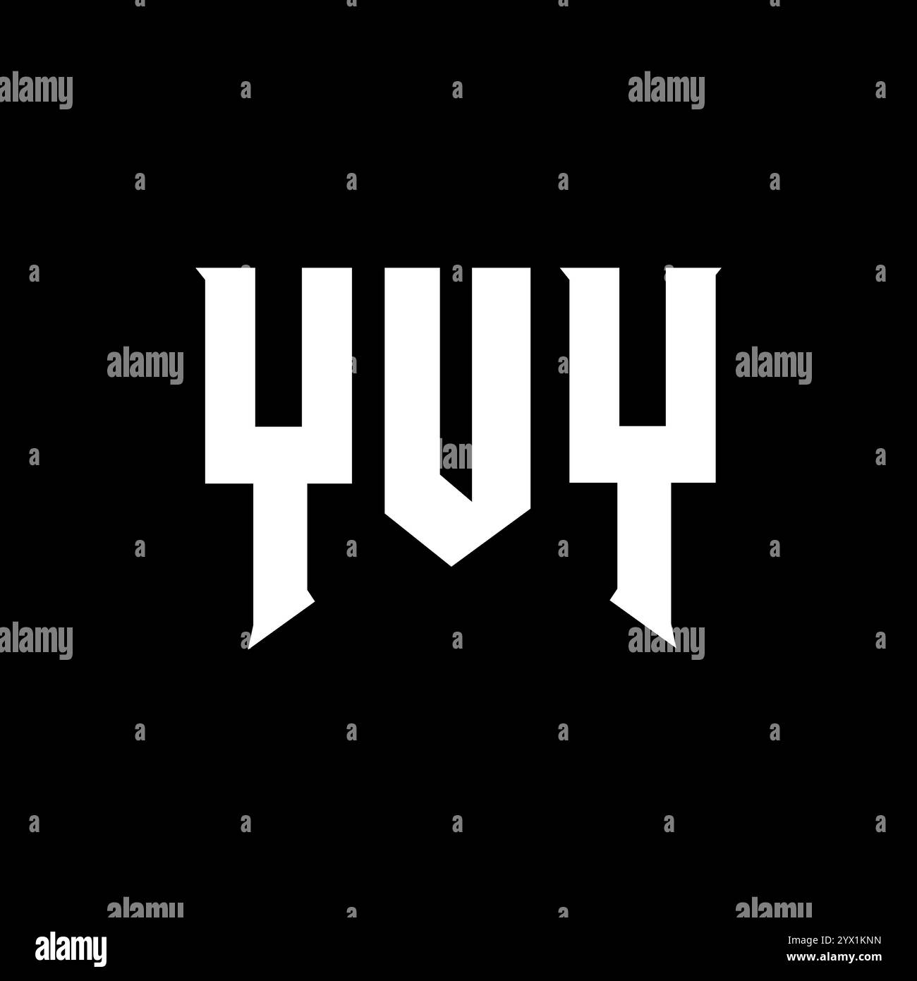 YUY letter logo design for technology company. YUY logo design black ...