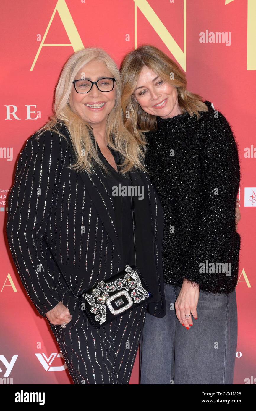Rome, Italy. 12th Dec, 2024. Mara Venier (l) and Elisabetta Ferracini ...