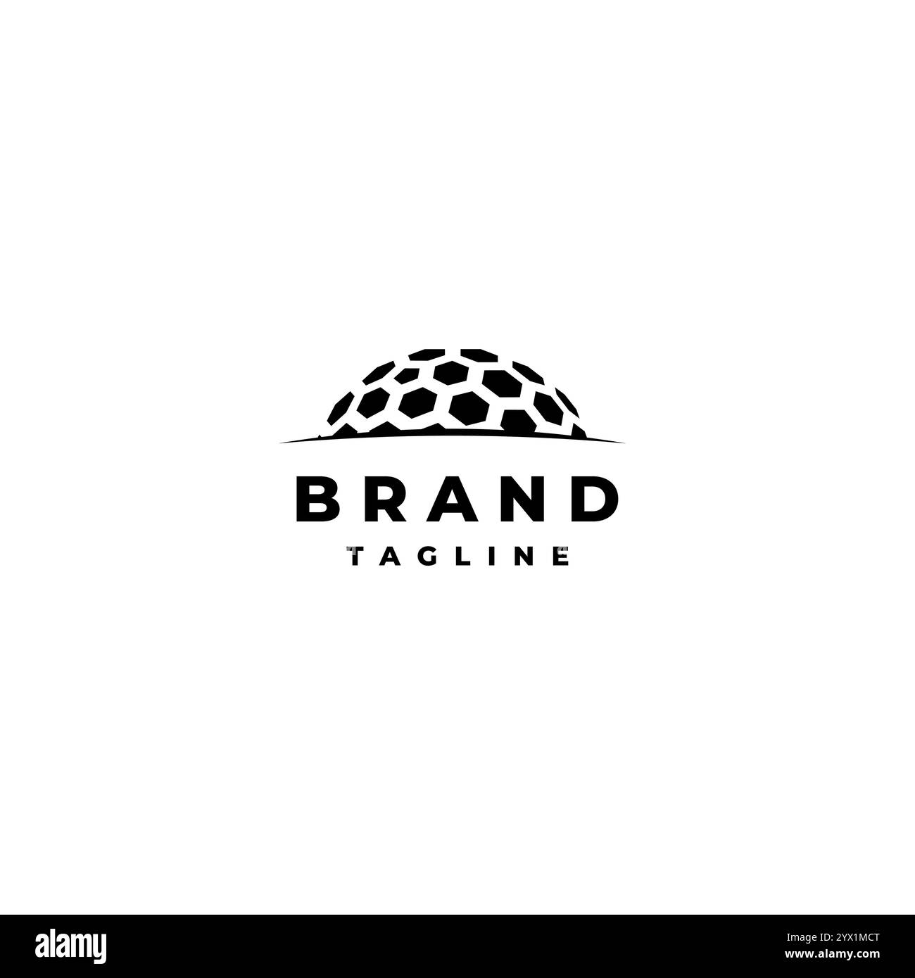 Modern Geometric Dome Logo Design Geometry Shapes Form The Stadium