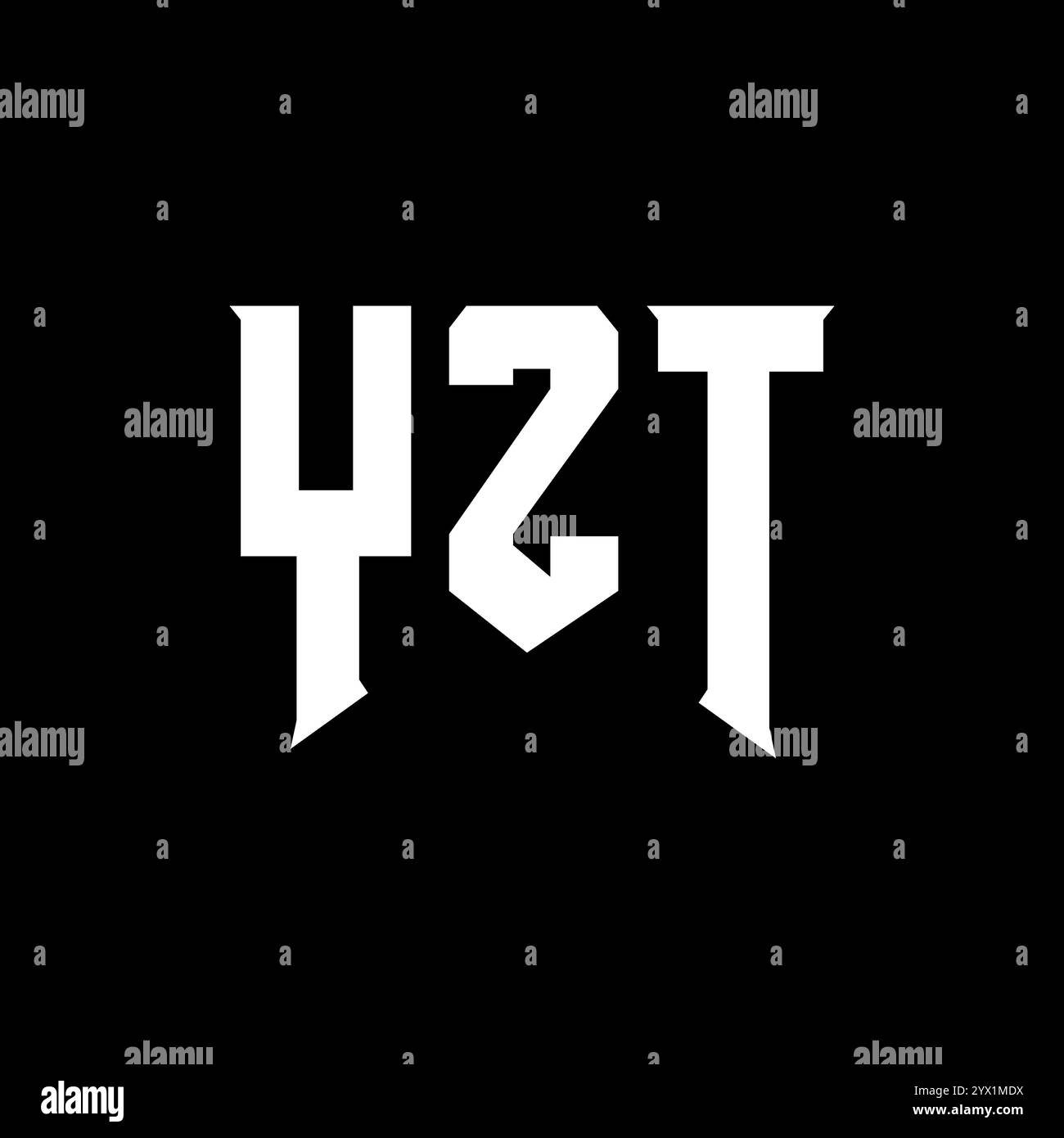 YZT letter logo design for technology company. YZT logo design black ...