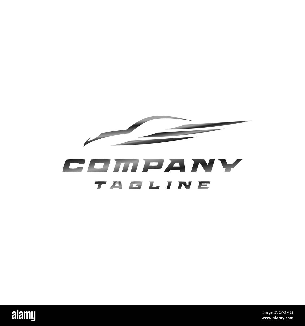 Winged Car Silhouette Logo Design. Car Silhouette With Wings Logo ...