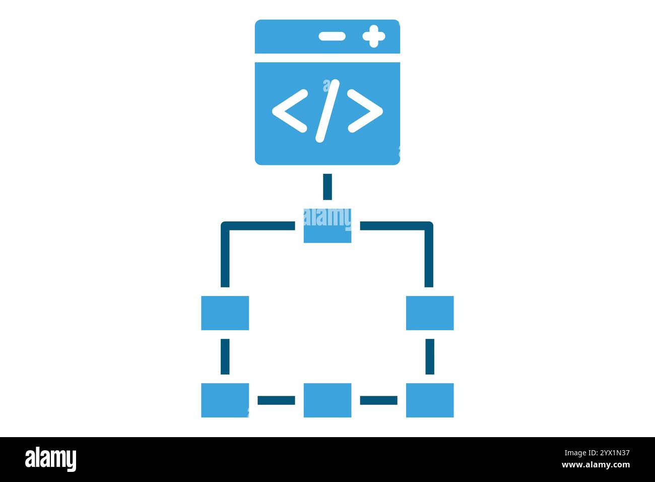 Framework Icon Solid Icon Style Icon Related To It Architecture Network Elements Vector