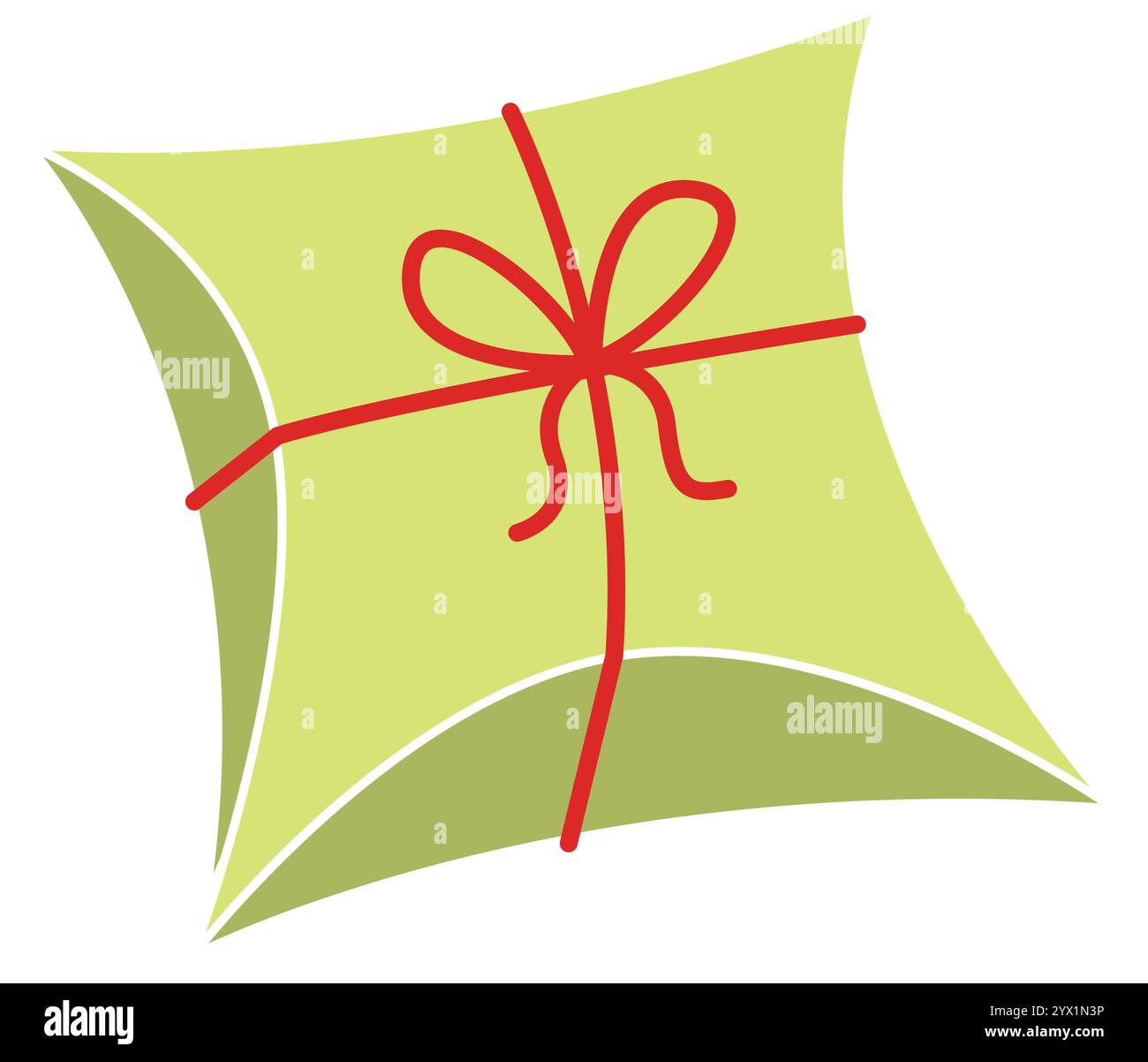 Green colorful curved ribbon Cut Out Stock Images & Pictures - Alamy