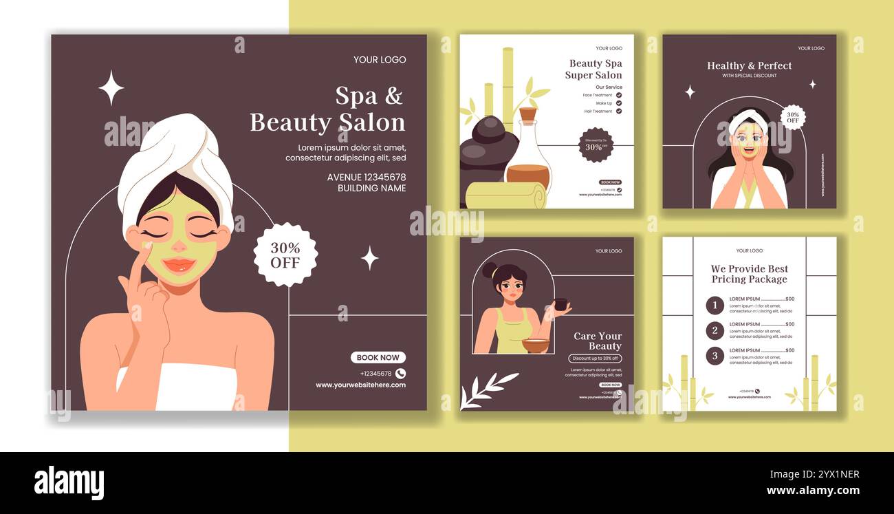 Skin care post design hi-res stock photography and images - Alamy