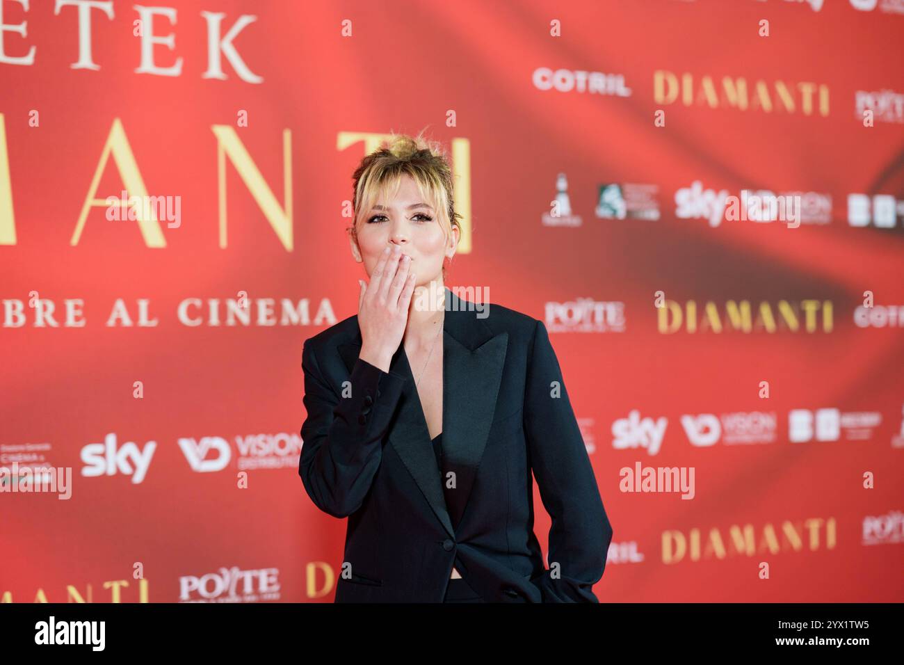 ROME, ITALY - DECEMBER 12: Noemi Brando attends "Diamanti" Premiere at ...