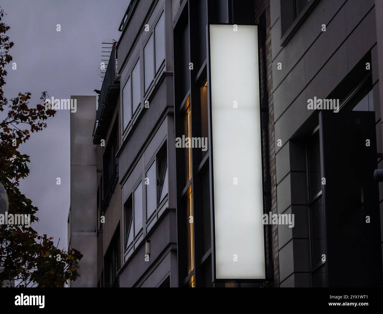 White vertical rectangular sign hi-res stock photography and images - Alamy