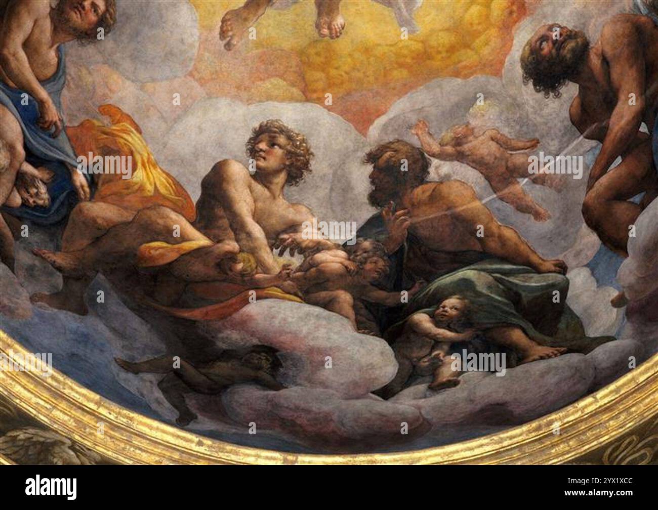 Correggio - Vision of Saint John the Evangelist - detail (James the ...