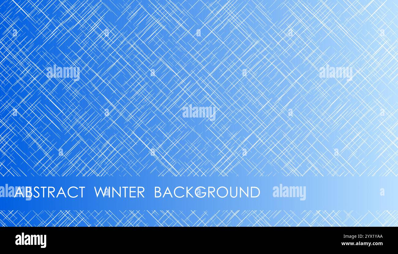 Horizontal cool gradient abstract background with frozen crystal, cover ...