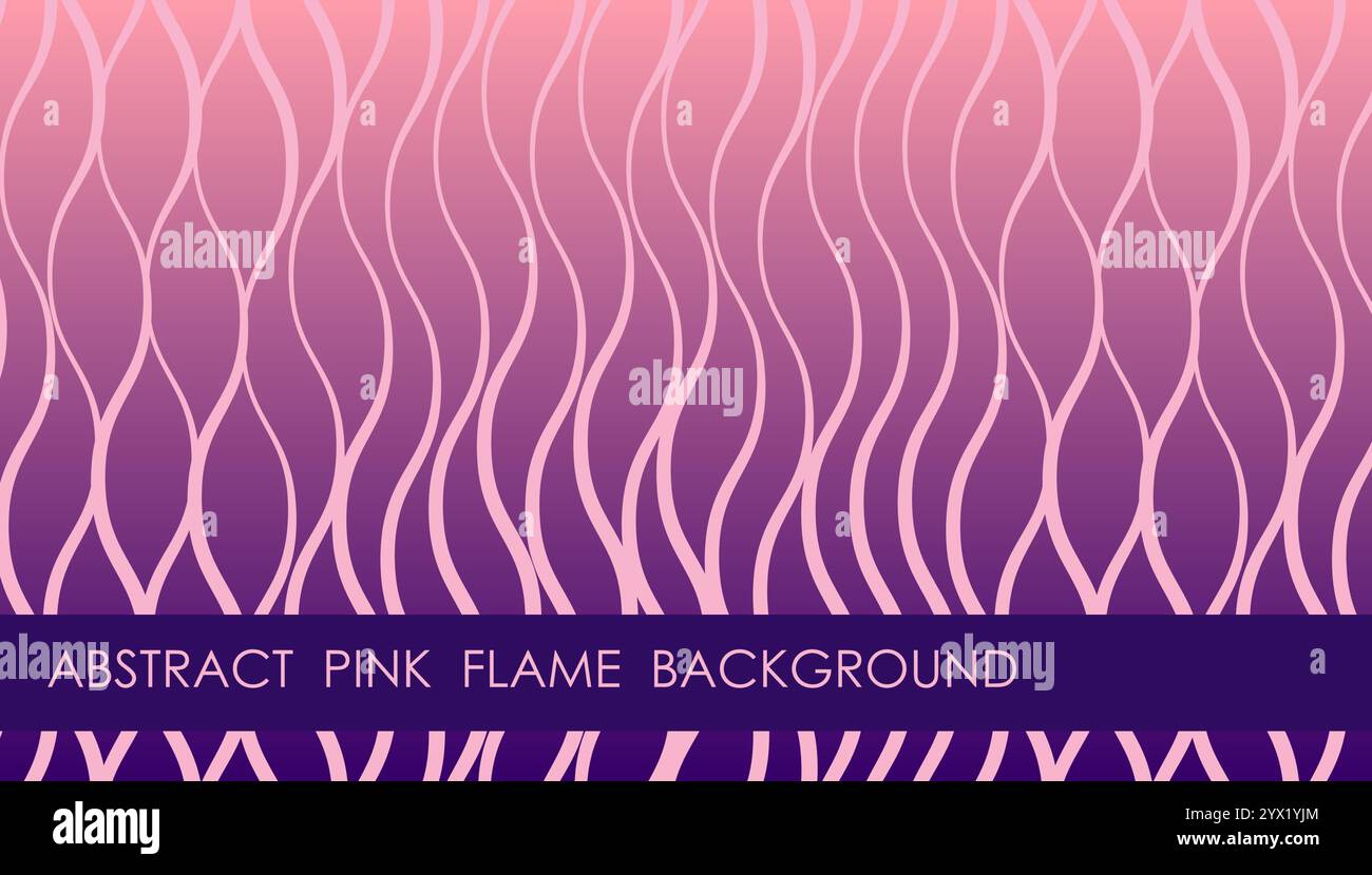 Horizontal magenta abstract background with purple pink flames, cover ...