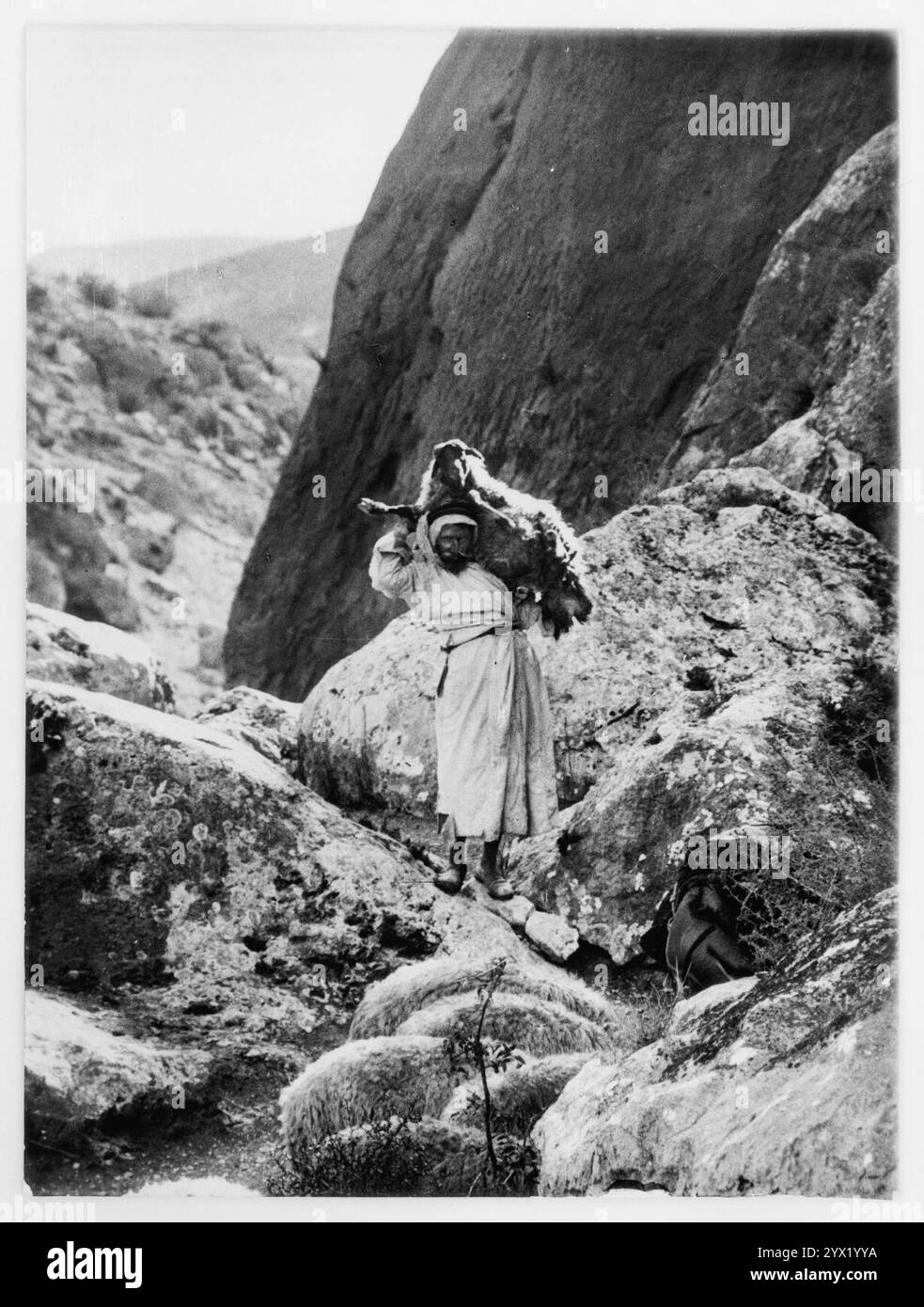 Costumes, characters, etc. Bring back the lost sheep Stock Photo - Alamy