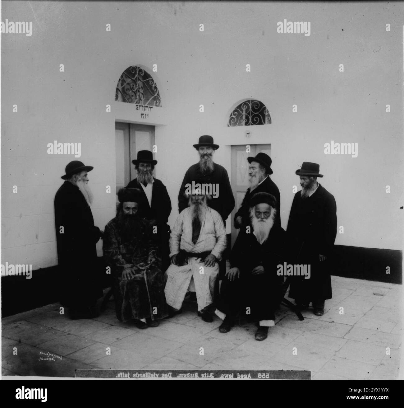Costumes, characters, etc. Group of old Jewish men Stock Photo - Alamy