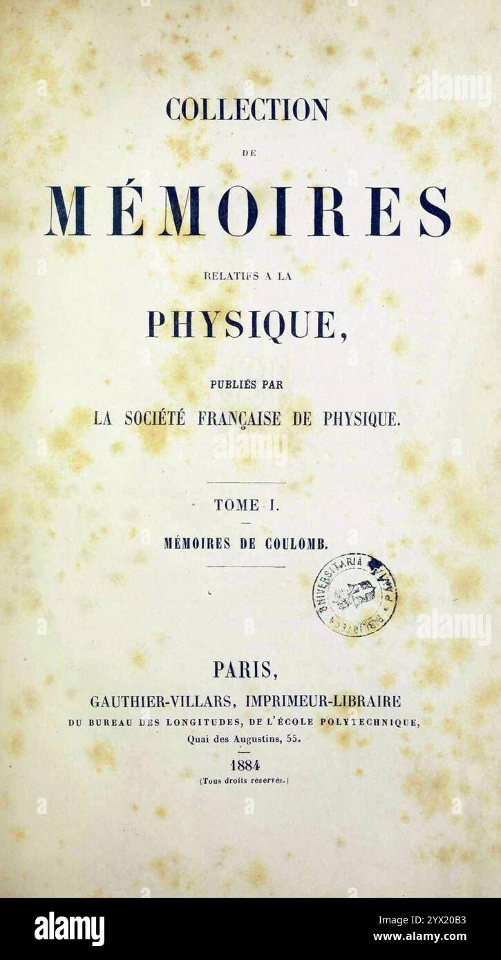 Charles augustin de coulomb hi-res stock photography and images - Alamy