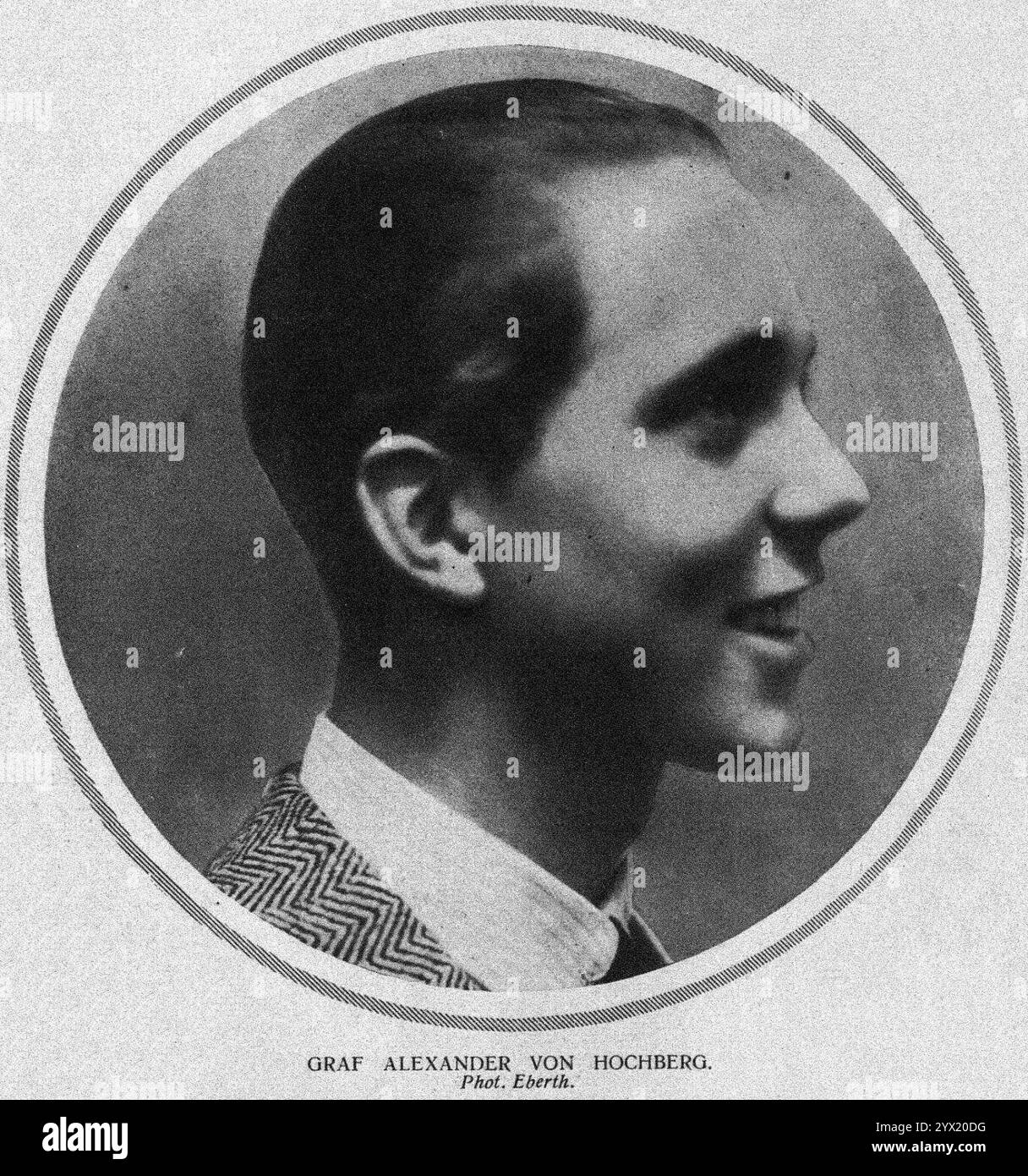 Count Alexander von Hochberg. Berlin, 1922 Stock Photo - Alamy