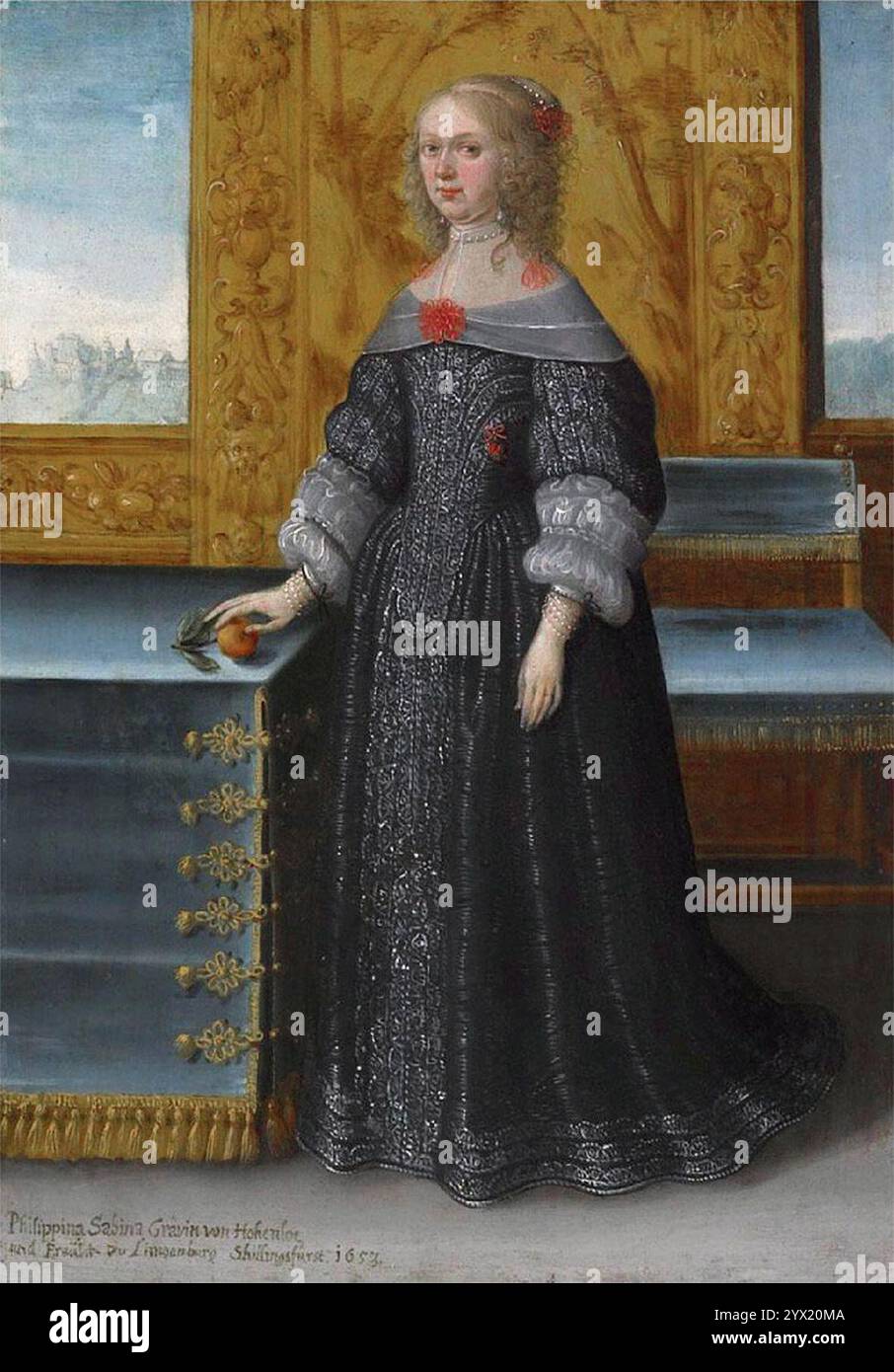 Countess Philippina Sabina von Hohenlohe by Wolfgang Heimbach Stock ...