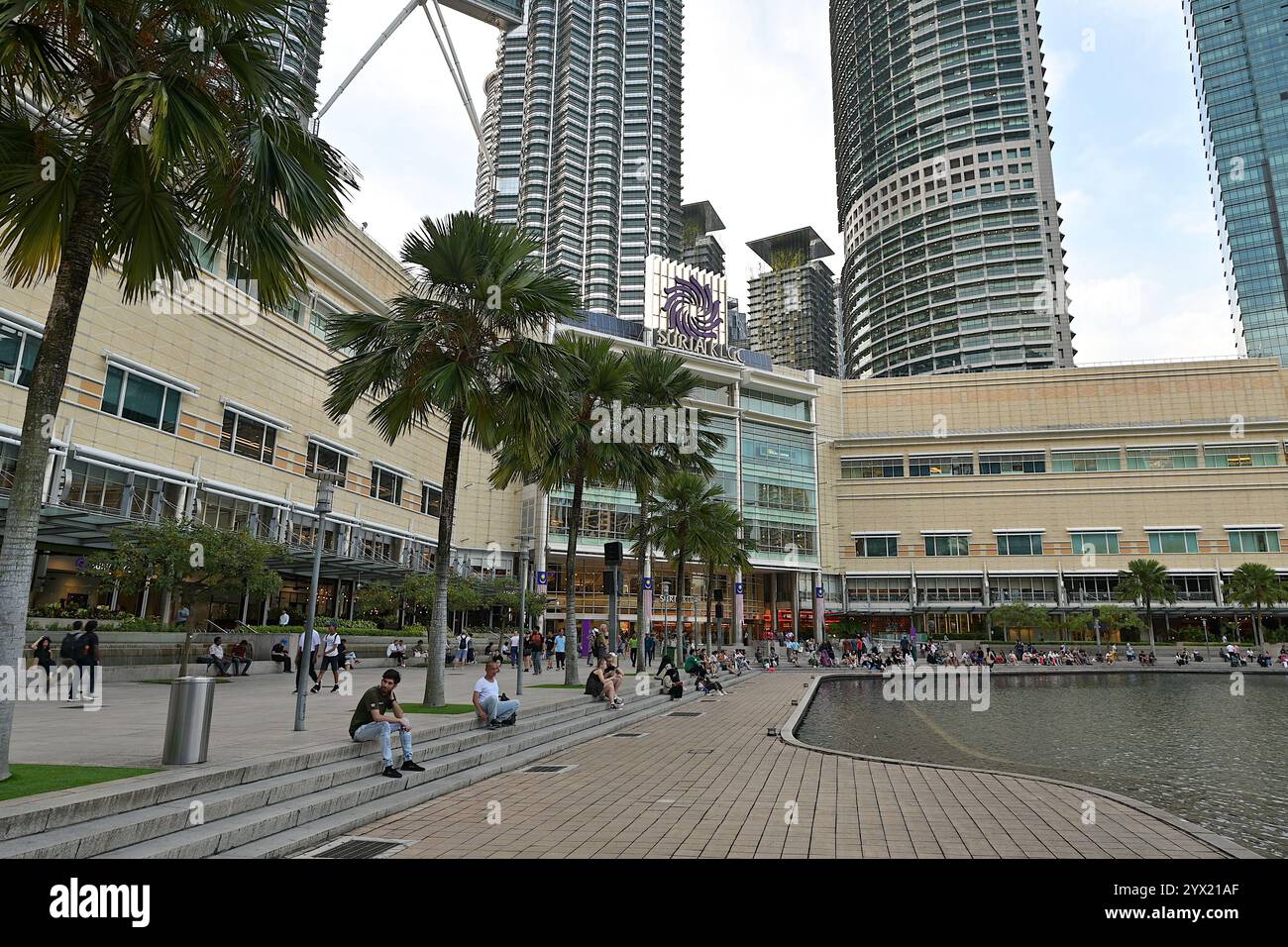 The open space in KLCC Park at the foot of the Petronas Towers is ...