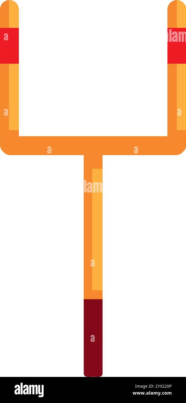 american football goal post Stock Vector Image & Art - Alamy