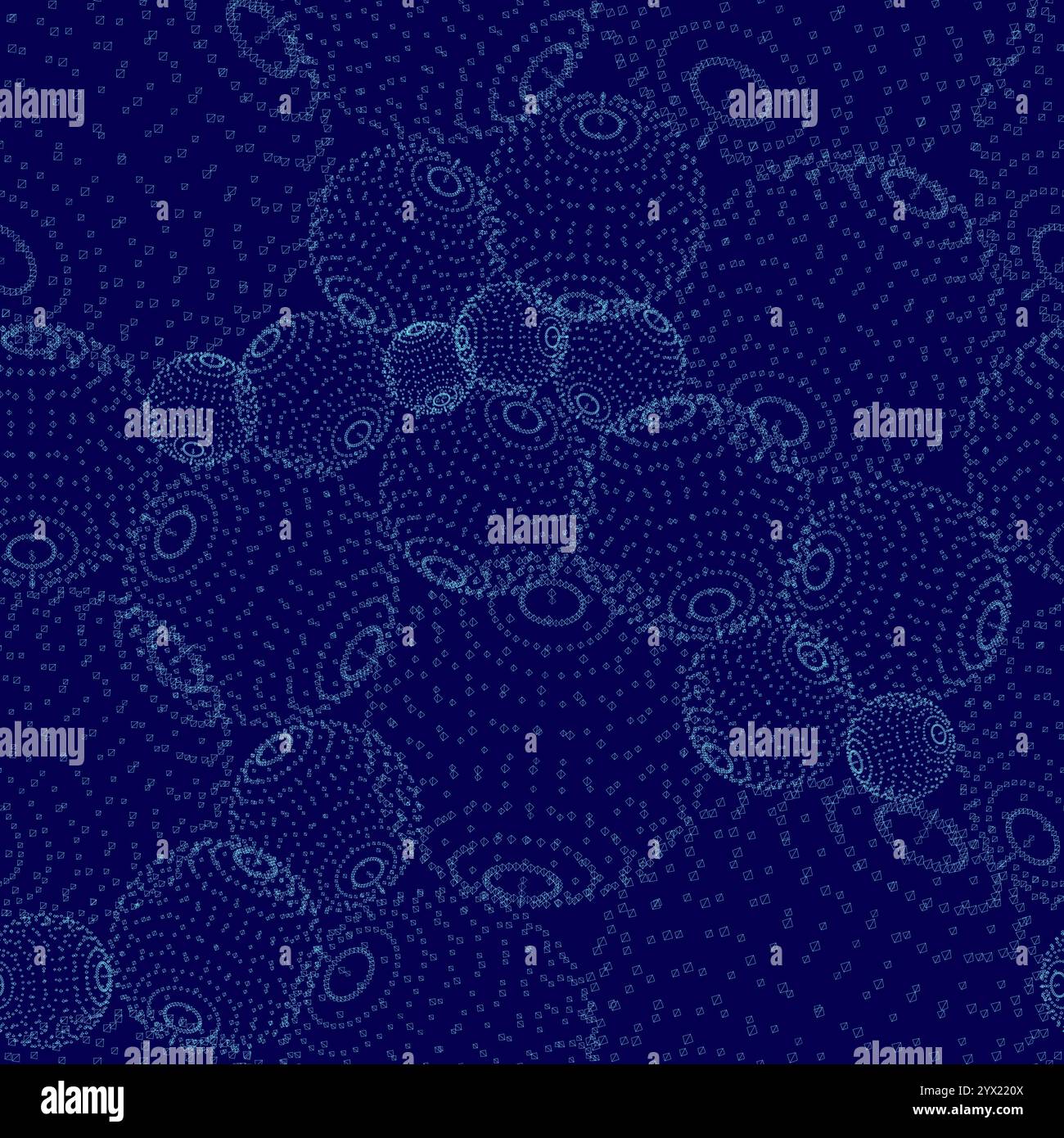 Abstract texture with spheres from dots. Vector illustration Stock ...