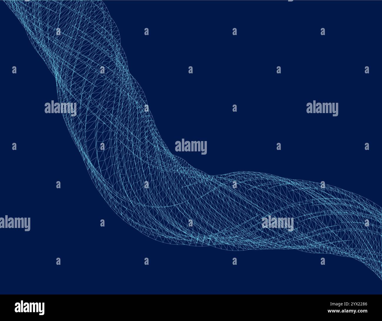 swirling abstract blue lines. Vector illustration Stock Vector Image ...