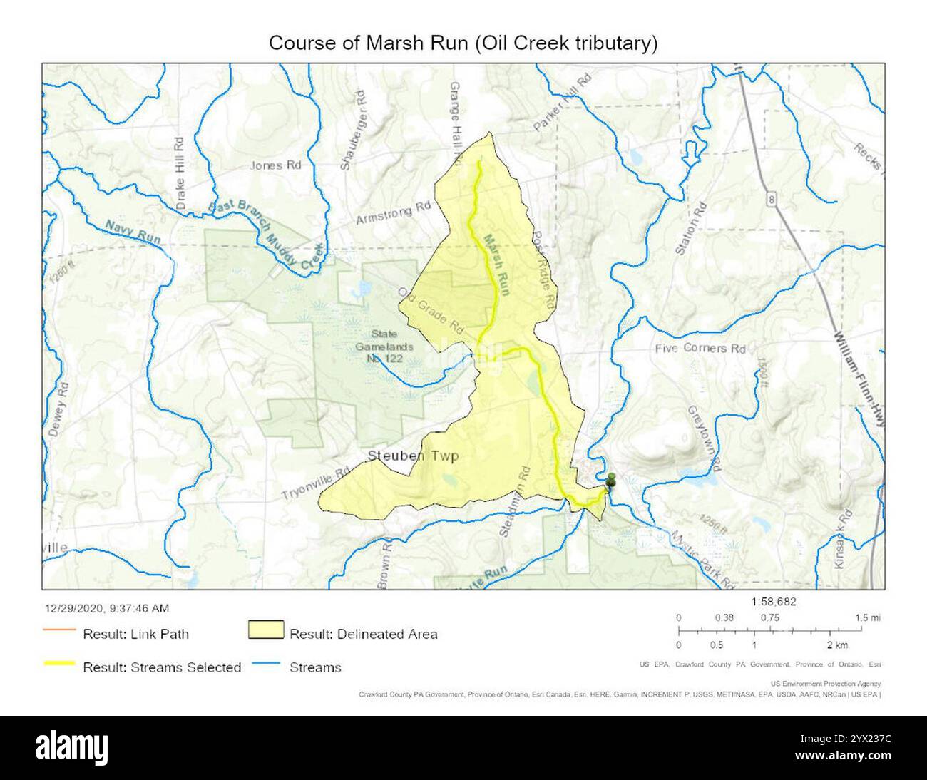 Marsh creek Cut Out Stock Images & Pictures - Alamy