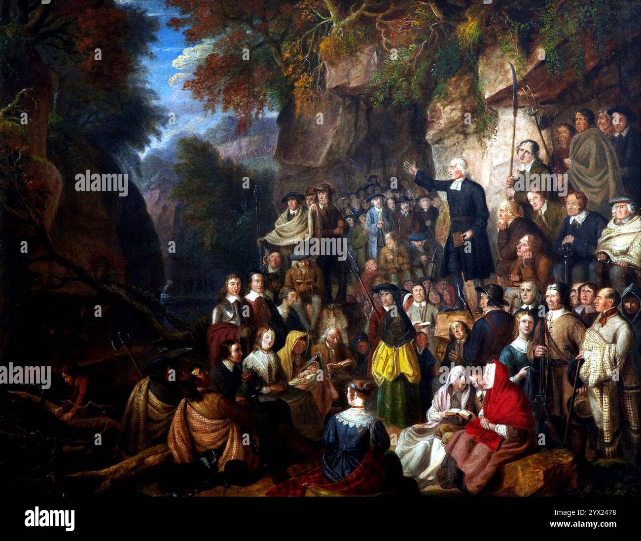 Covenanters in a Glen Stock Photo - Alamy