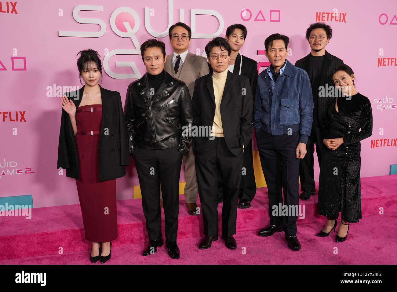 Jo Yu-ri, from left, Lee Byung-hun, Lee Seo-hwan, Hwang Dong-hyuk, Im ...