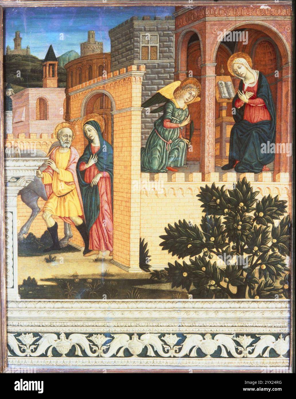 Cozzarelli - Scenes from the Life of Virgin, The Annunciation and the Journey to Bethlehem, c ...
