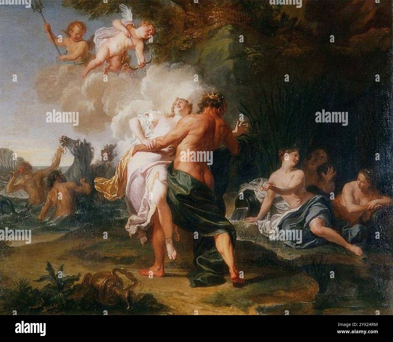 Coypel Neptune et Amymone Stock Photo - Alamy