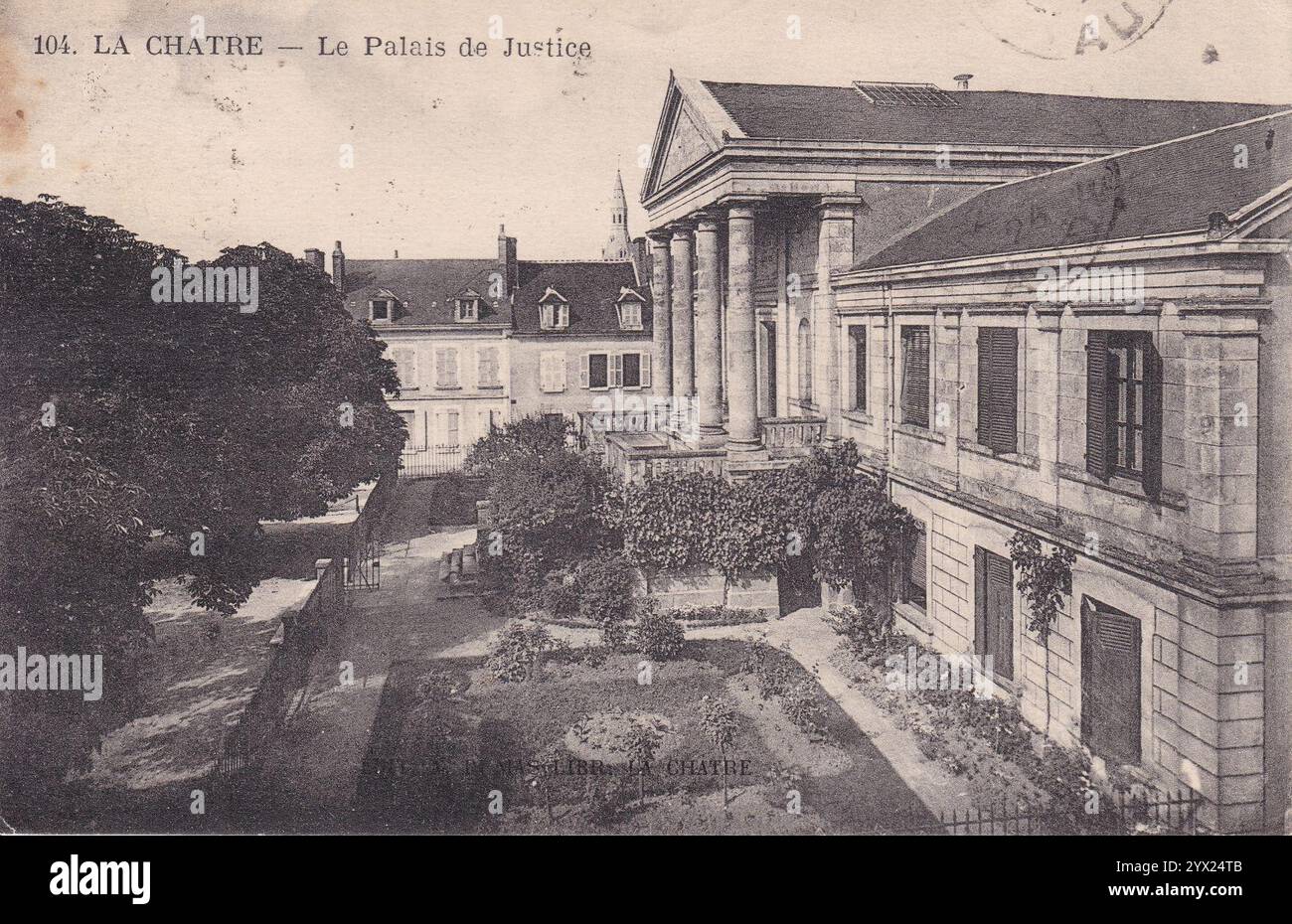 CP La Châtre - Le palais de justice Stock Photo - Alamy