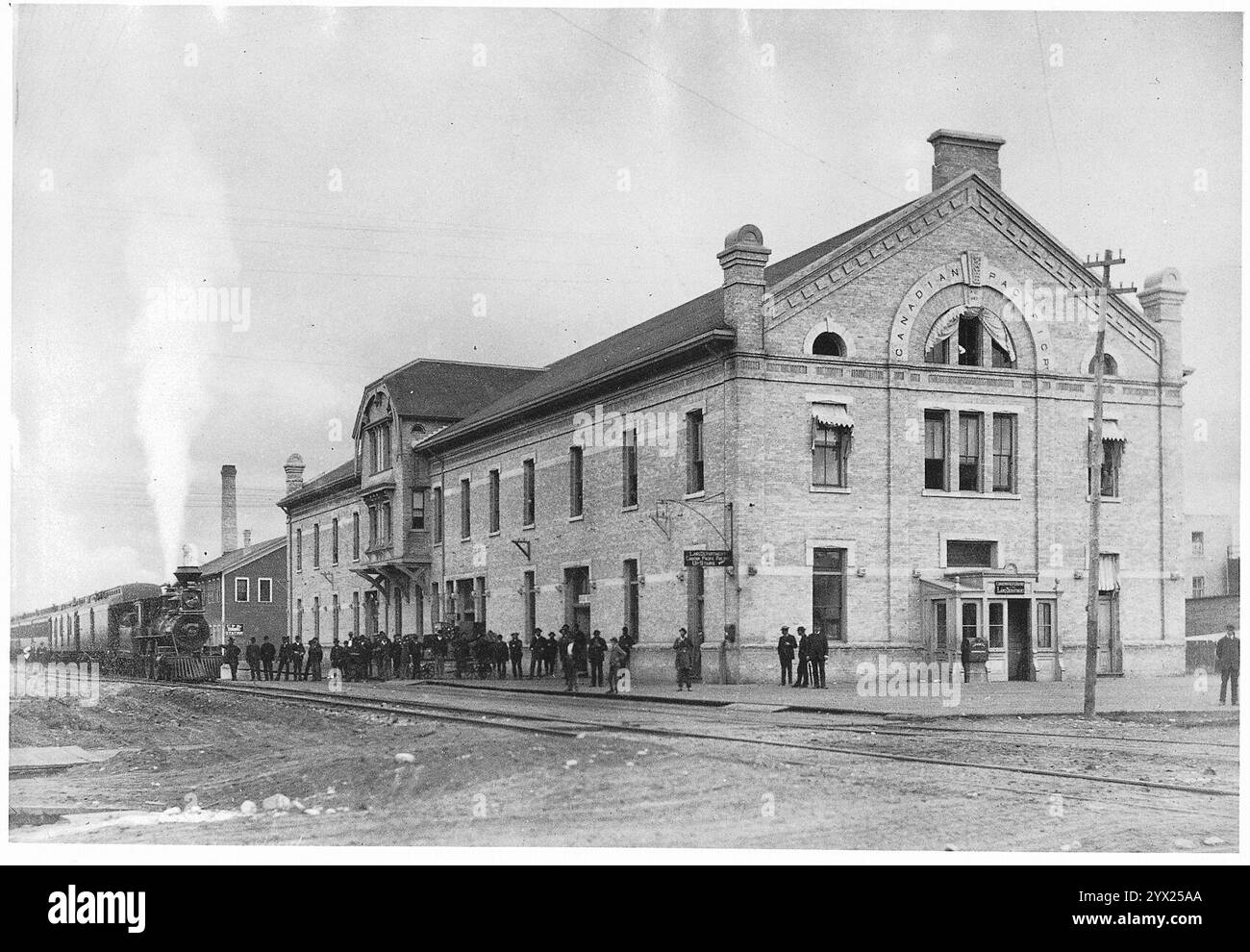CPR rail station Winnipeg 1884 (2 Stock Photo - Alamy